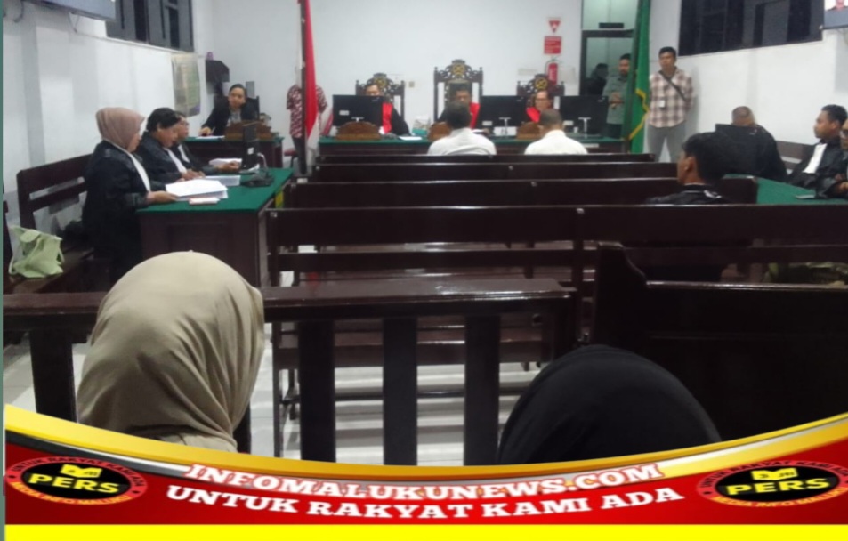 Jaksa Tuntut Abas Renwarin 5 Tahun, Adam Rahayaan di Tuntut Berat. - Info Maluku News